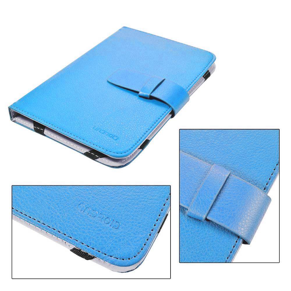 SDTEK Light Blue Universal 7 inch Tablet PU Leather Protective Case ...