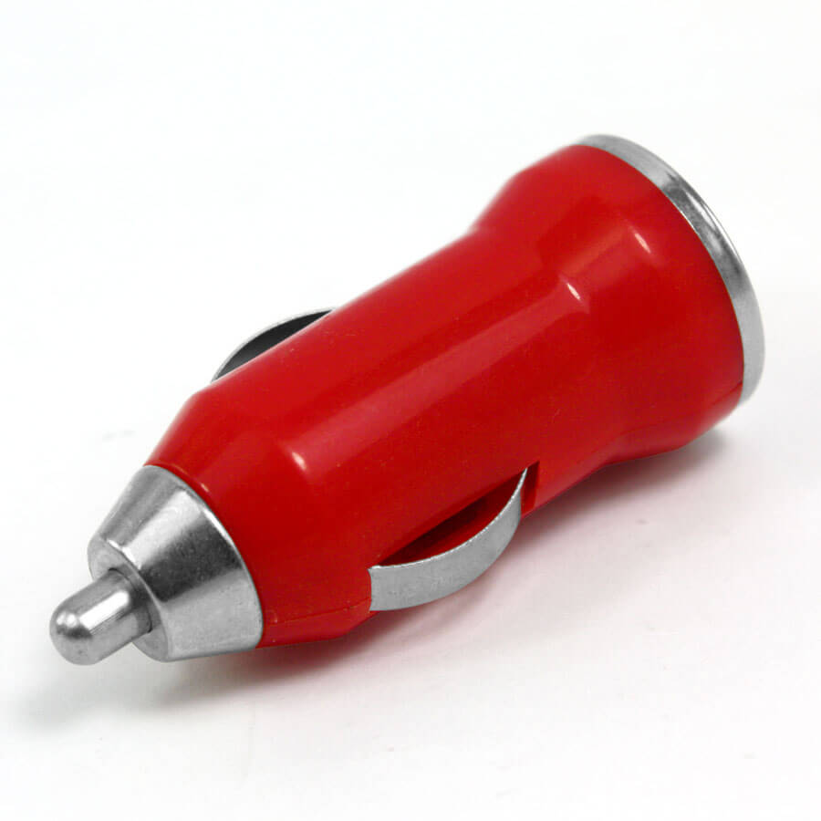 SDTEK Red Universal Bullet USB Car Charger 12v Charges for iPhone ...