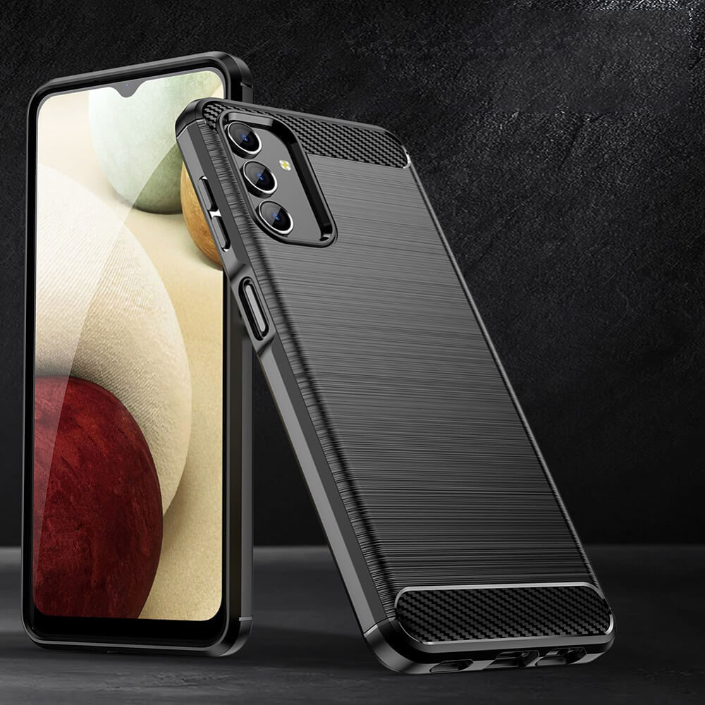 SDTEK Carbon Case for Samsung Galaxy A04s Phone Cover and Glass Screen ...