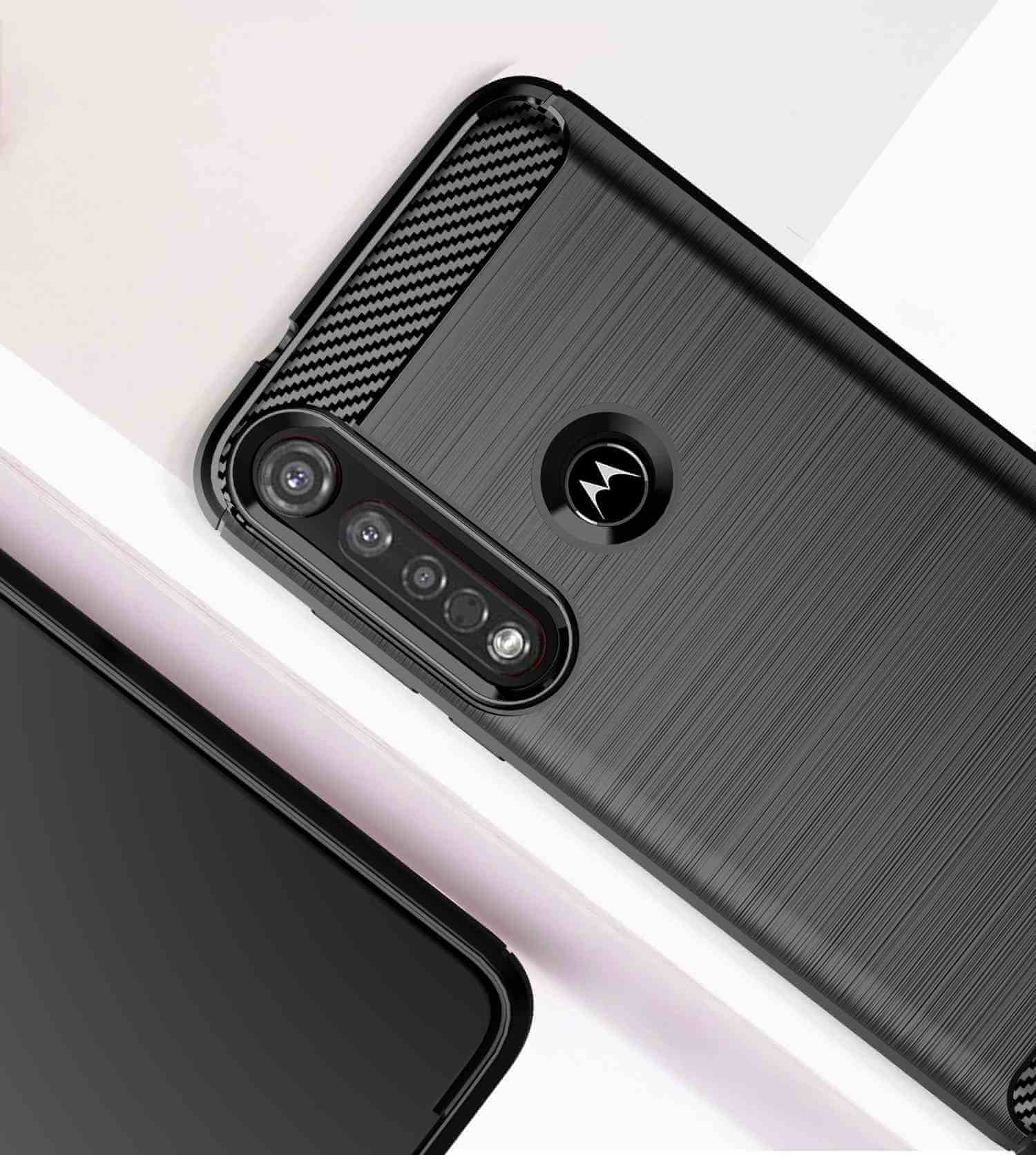 SDTEK Funda para Motorola Moto G8+ Plus [Fibra de Carbon TPU] Case ...