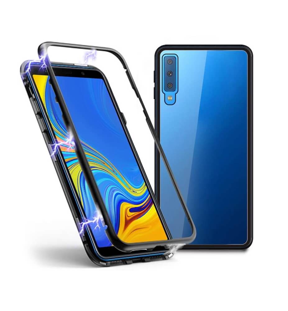 SDTEK 360 Magnetic Case for Samsung Galaxy A7 (2018) Built in Screen ...