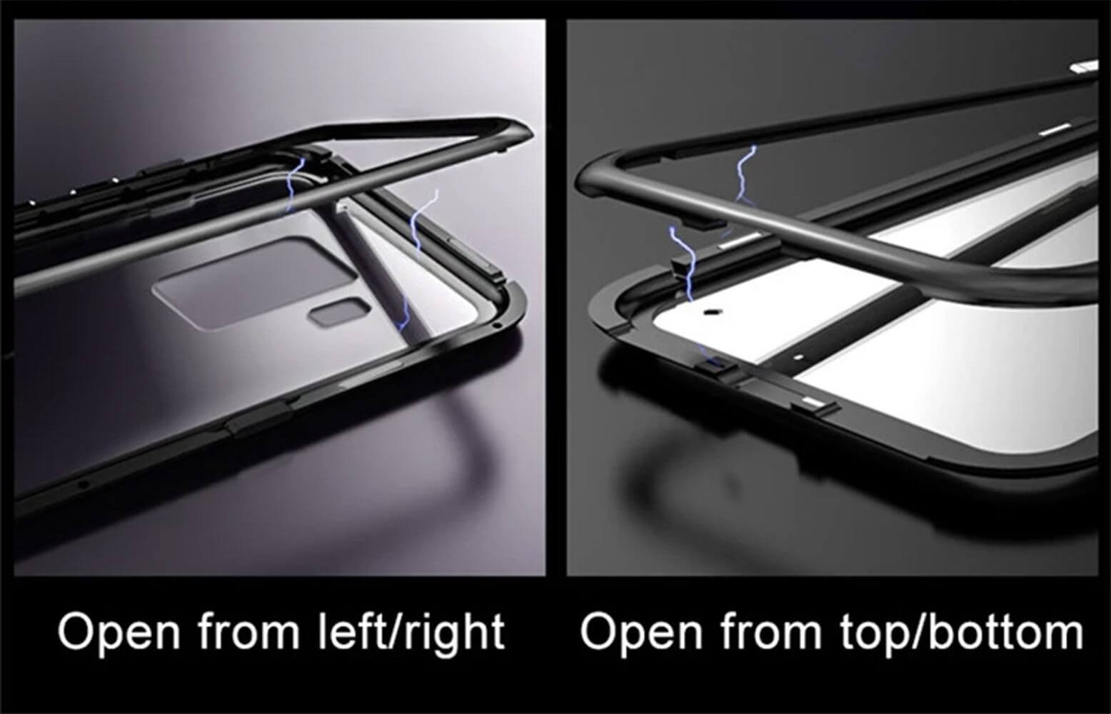 SDTEK 360 Magnetic Case for Samsung Galaxy J4+ Plus Built in Screen ...