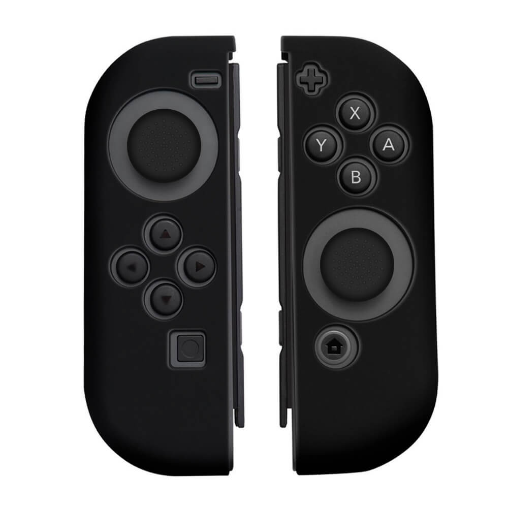 SDTEK Nintendo Switch Controller Silicone Comfort Grip (Black)