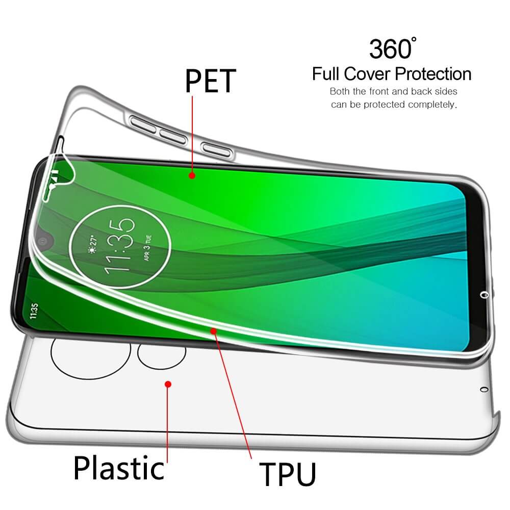 SDTEK Case for Motorola Moto G7 / G7 Plus Full 360 Gel Phone Cover ...