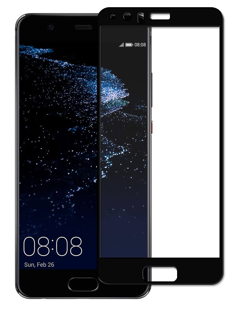 SDTEK Full Glass Screen Protector for Huawei P10 Plus Black