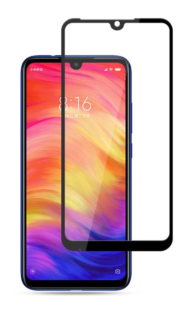 SDTEK Full Glass Screen Protector for Xiaomi Redmi Note 7 Black