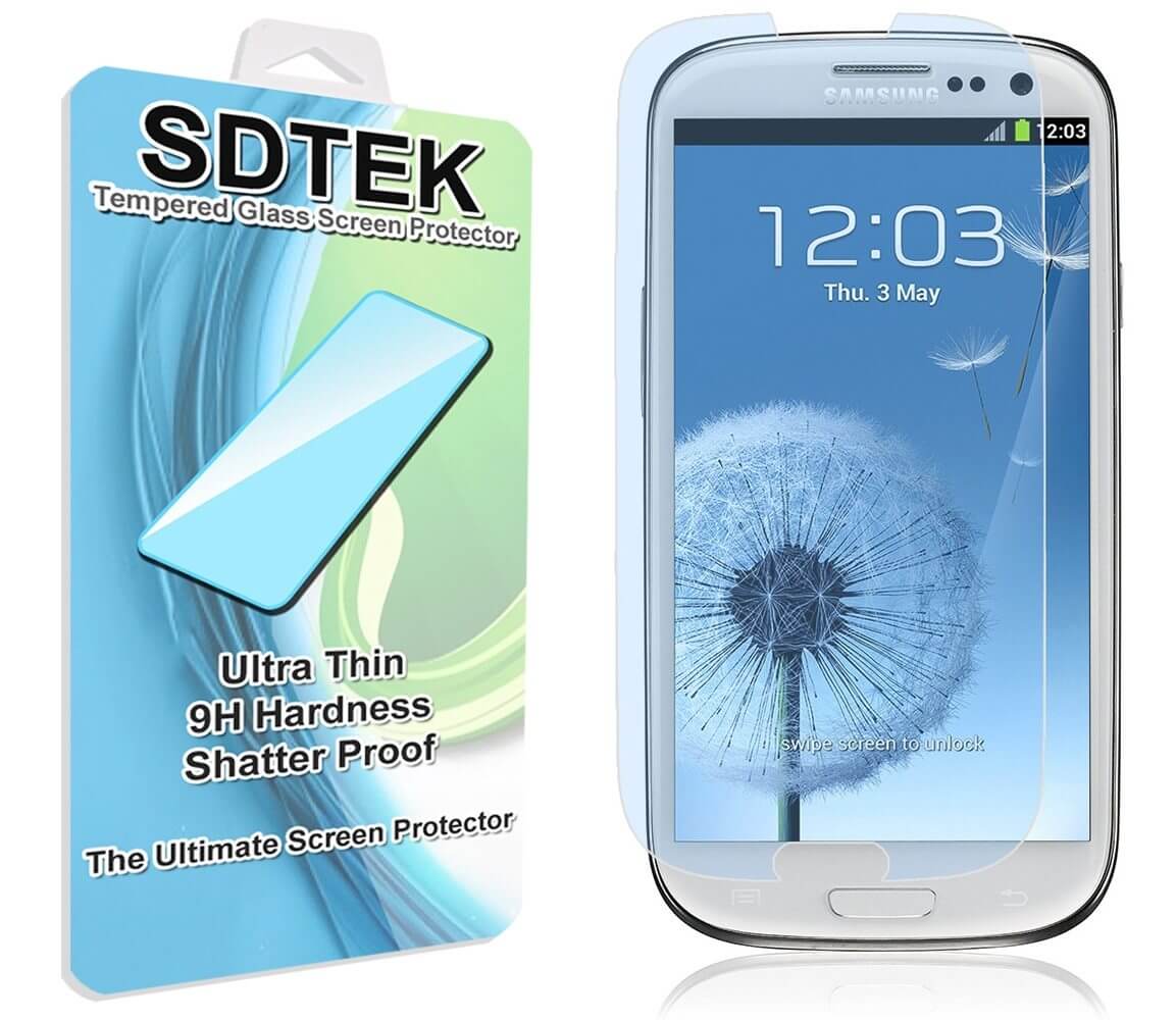SDTEK Tempered Glass Screen Protector for Samsung Galaxy S3 / S3 Neo